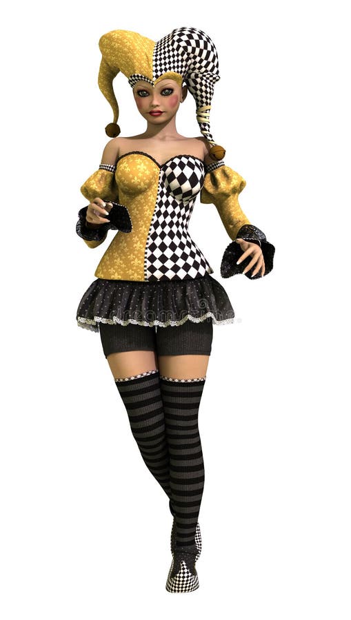 Jester Performer stock illustration. Illustration of woman - 42647680