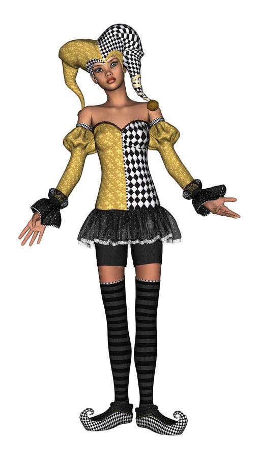 Jester woman stock vector. Illustration of personality - 7147529