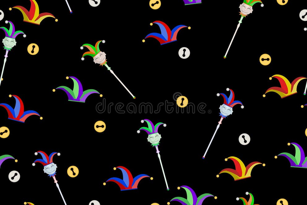 Jester Tile Texture ilustração do vetor. Ilustração de variedade - 98655142