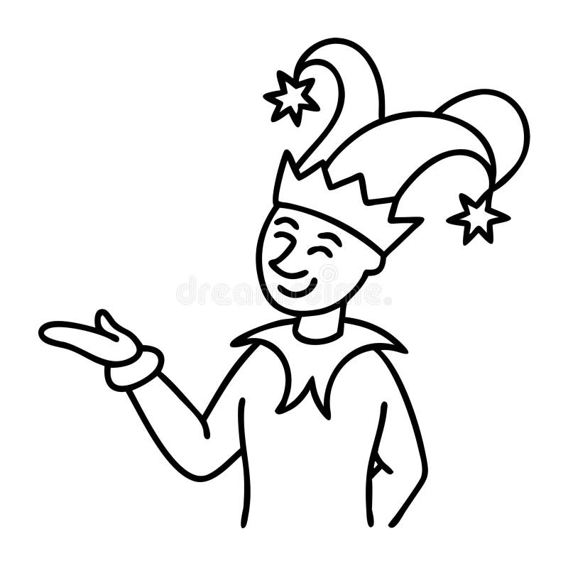 Jester Vector Illustration for Festivals and Design Projects Stock ...