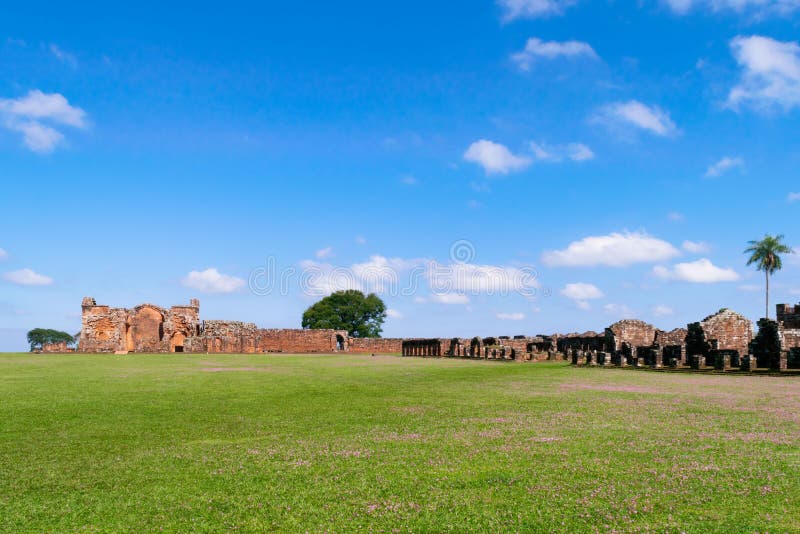 Jesuit Mission of the Holy Trinity in the Green Field Stock Image ...