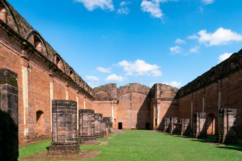 Jesuit Mission of the Holy Trinity in the Green Field Stock Photo ...