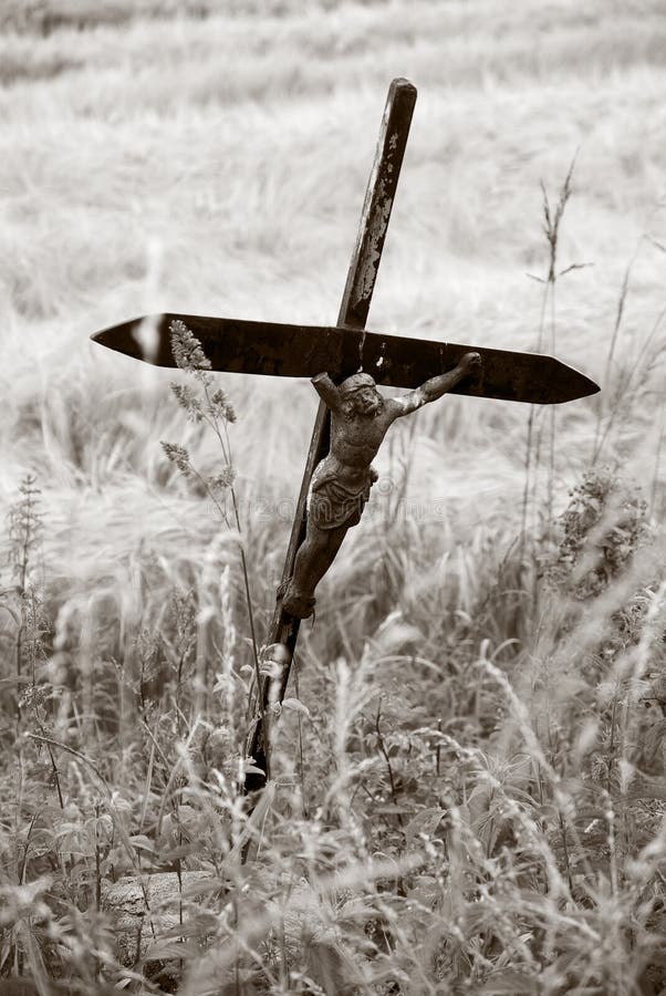 Jesus stock image. Image of landscape, damaged, catholic - 10007625