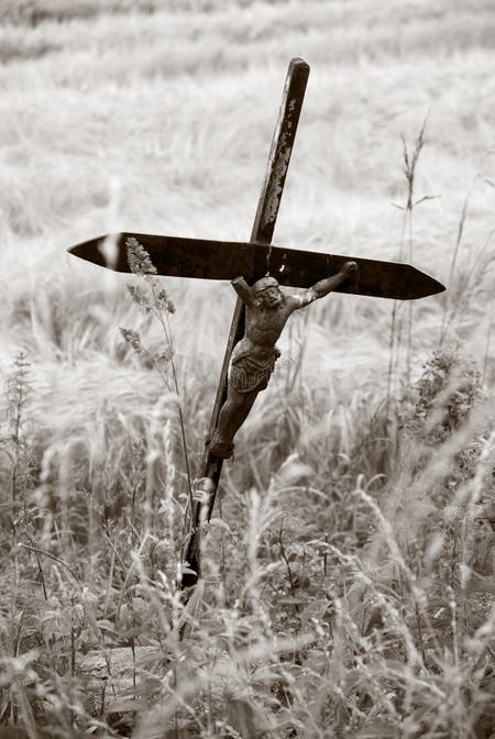 Jesus stock image. Image of landscape, damaged, catholic - 10007625