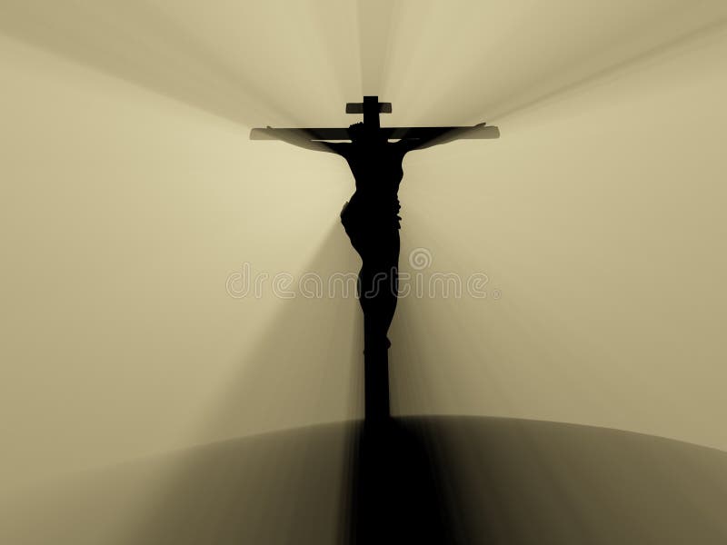 Jesus stock illustration. Illustration of shadow, easter - 5407132