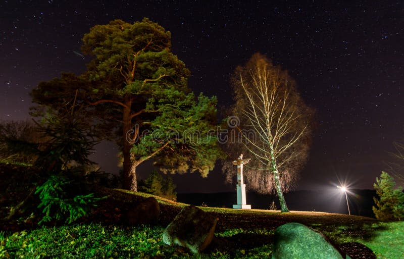 Jesus Blessing in the Night Stock Photo - Image of veliuona, jesus ...