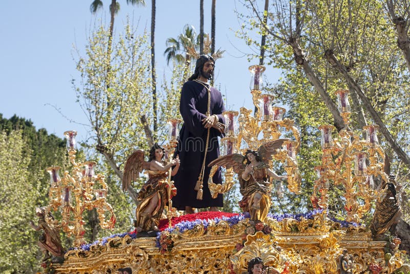 Jesus Captive in the Procession of the Holy Week in Seville Stock Image ...