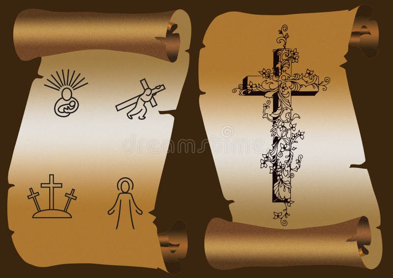 Vintage Scroll Clip Art Christian