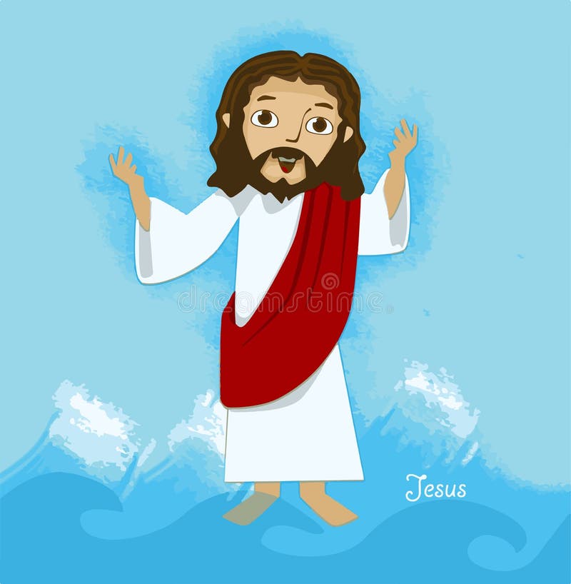 Jesus cartoon stock illustration. Illustration of prophet - 78624651