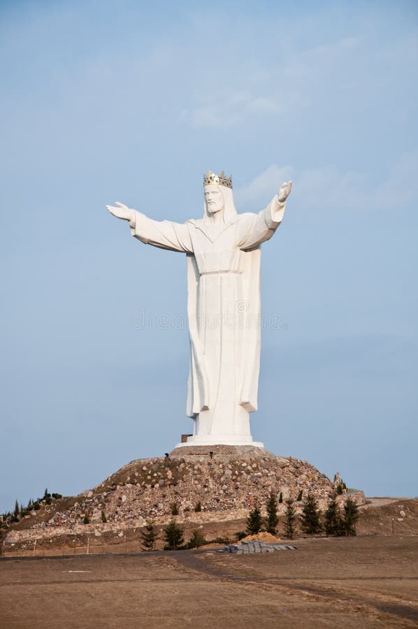 Jesus Christ big monument stock image. Image of religious - 18751627