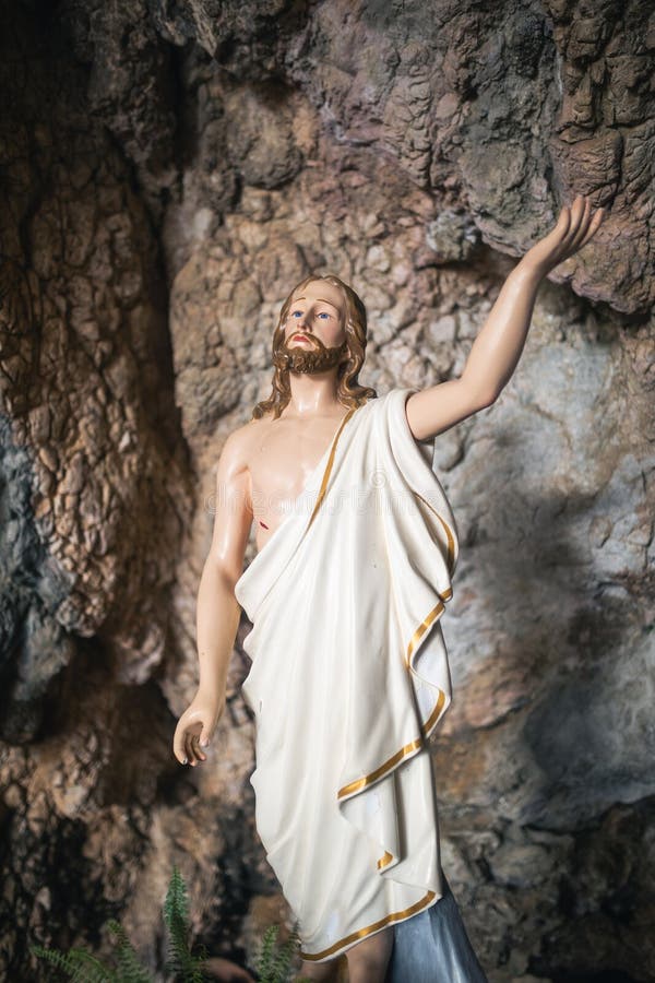 Jesus Christ in the Cave during Easter Stock Image - Image of church ...