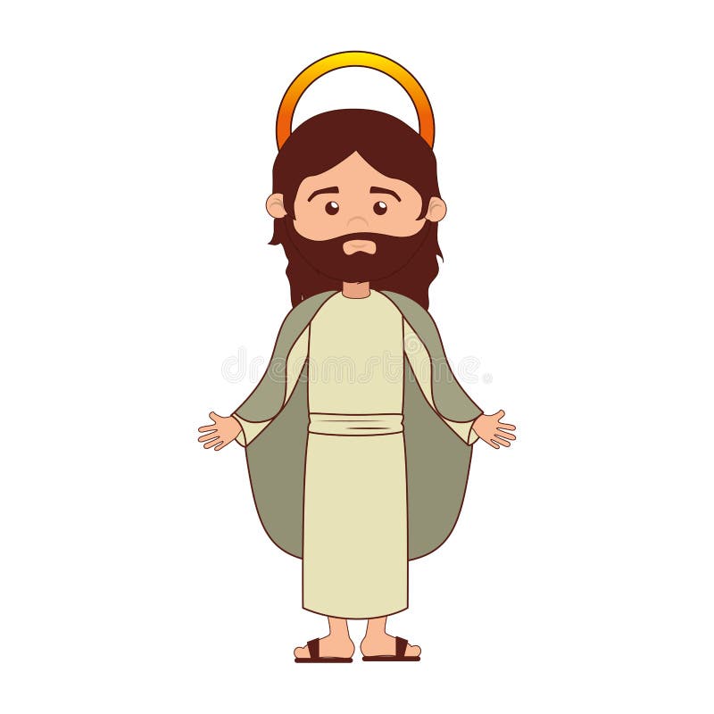 Jesus Christ Character Religious Icon Stock Vector - Illustration of ...