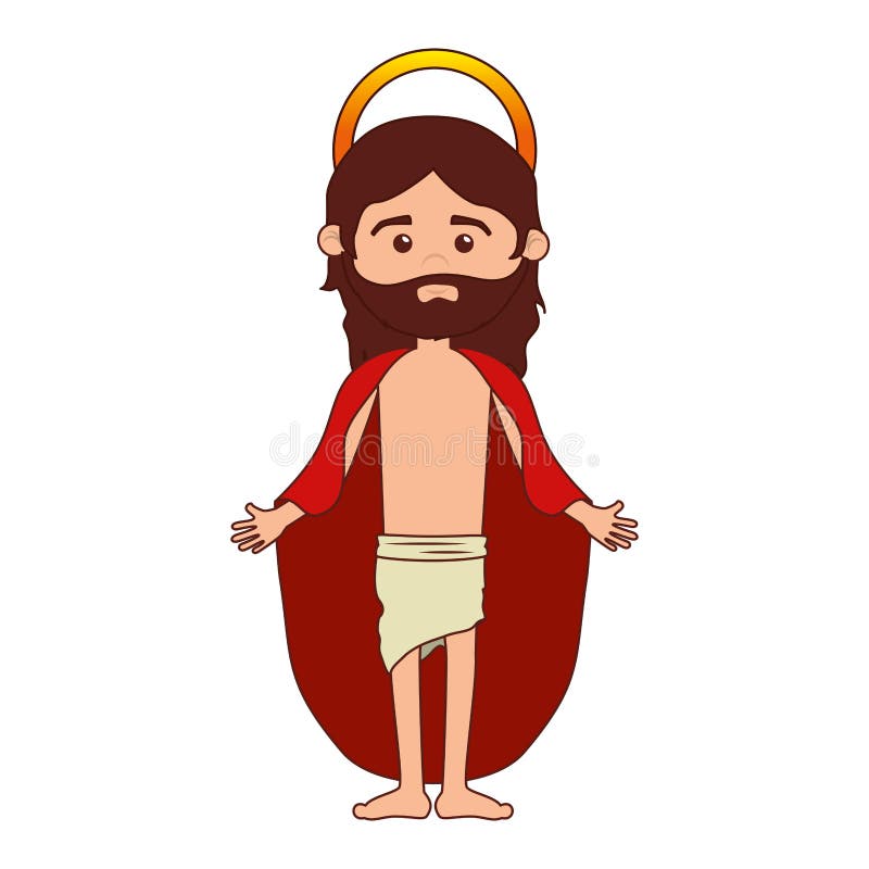 Jesus Christ Character Religious Icon Stock Vector - Illustration of ...