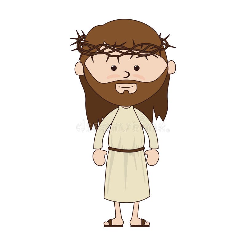 Jesus Christ Character Religious Icon Stock Vector - Illustration of ...