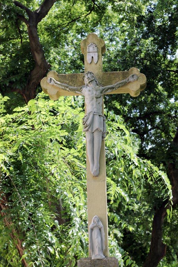 Jesus Christ on the cross stock image. Image of bible - 55768015