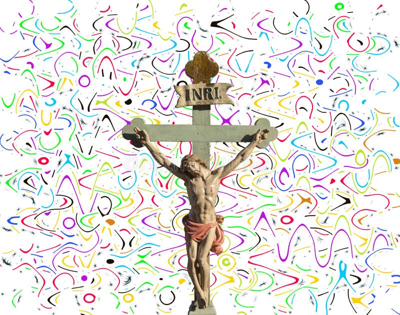 Jesus Christ INRI Son of God Stock Illustration - Illustration of ...