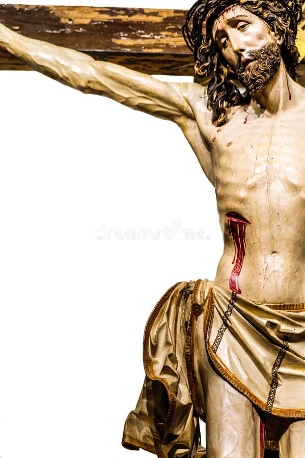 Jesus Christ on the Cross stock photo. Image of detail - 39596560