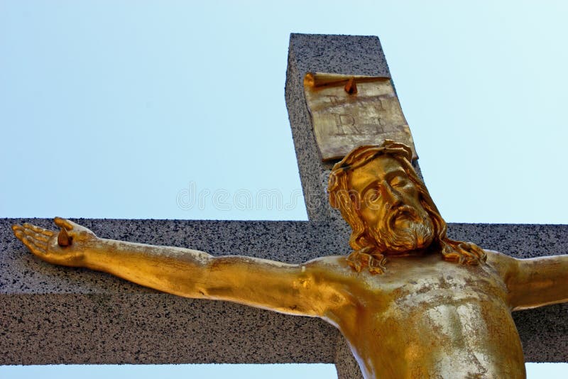 Jesus Christ crucifix stock image. Image of sign, statue - 26333177