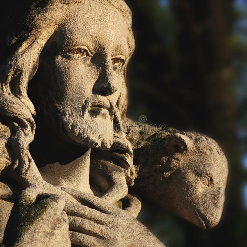 Jesus Christ - De Goede Herder Stock Afbeelding - Image of symbool ...