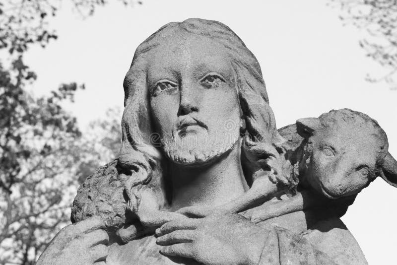 Jesus Christ - De Goede Herder Stock Foto - Image of gebed, symbool ...