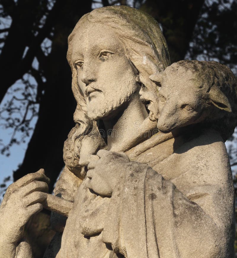 Jezus Christus - De Goede Herder Stock Afbeelding - Image of ...