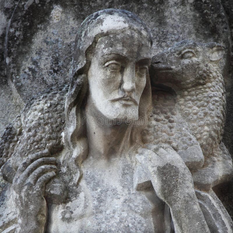 Jesus Christ - De Goede Herder Stock Foto - Image of kruis, mooi: 68721120