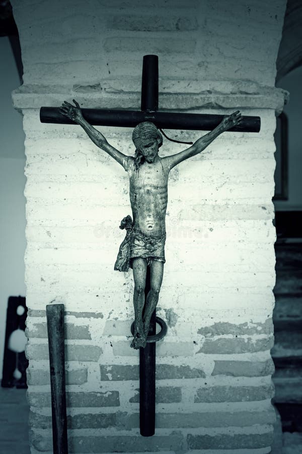 Dios crucificado foto de archivo. Imagen de arte, detalle - 43277152
