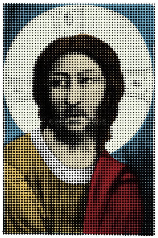 Jesus Christ Face. Christian and Catholic Religion Stock Vector ...