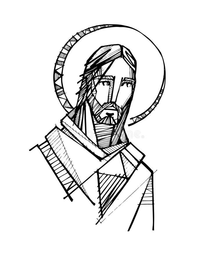 Jesus Christ Hand Drawing