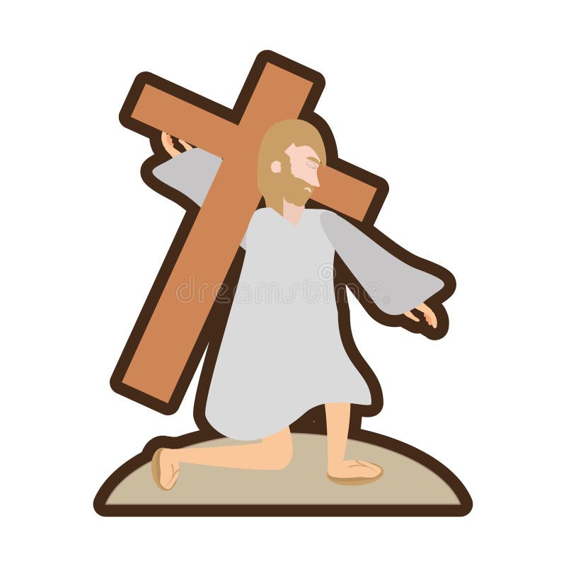 Jesus Falls First Time Stock Illustrations – 10 Jesus Falls First Time ...