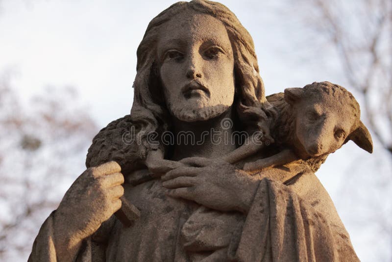 Jesus Christ - the Good Shepherd (art Composition) Stock Image - Image ...