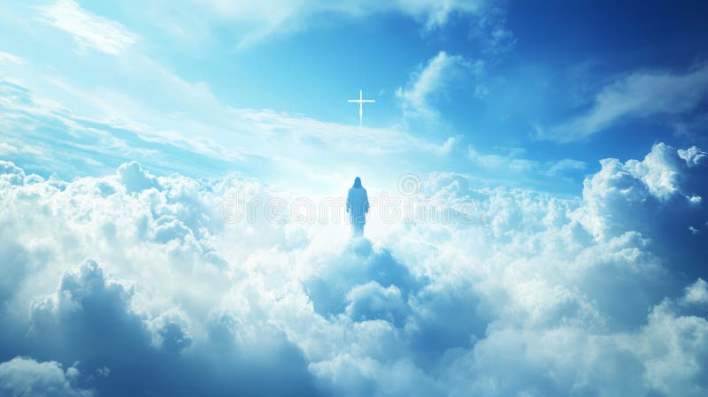 Jesus Christ Manifested in the Clouds with a Glorious Cross ...