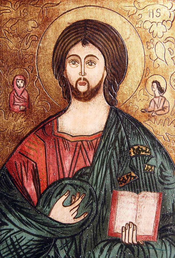 Jesus Christ orthodox icon stock image. Image of prophet - 10271457
