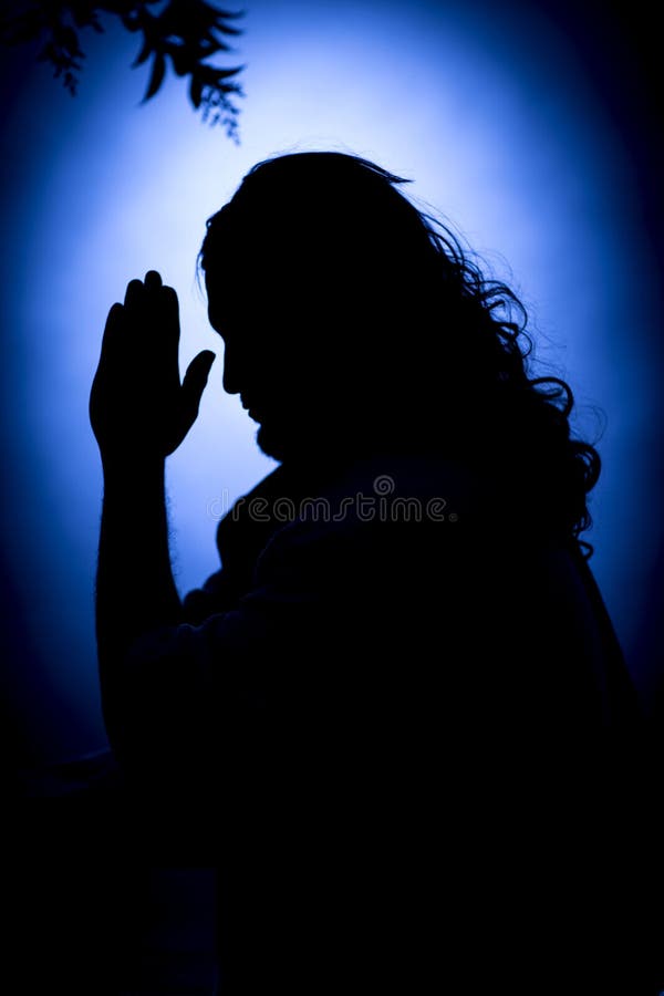 Jesus Christ Praying at Night Stock Image - Image of faith, eucharist ...