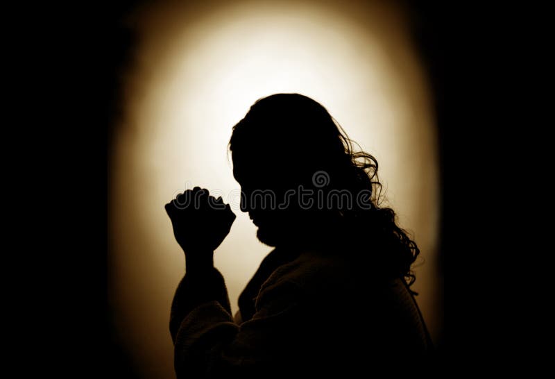 Jesus Christ Praying at Night Stock Image - Image of consecration ...