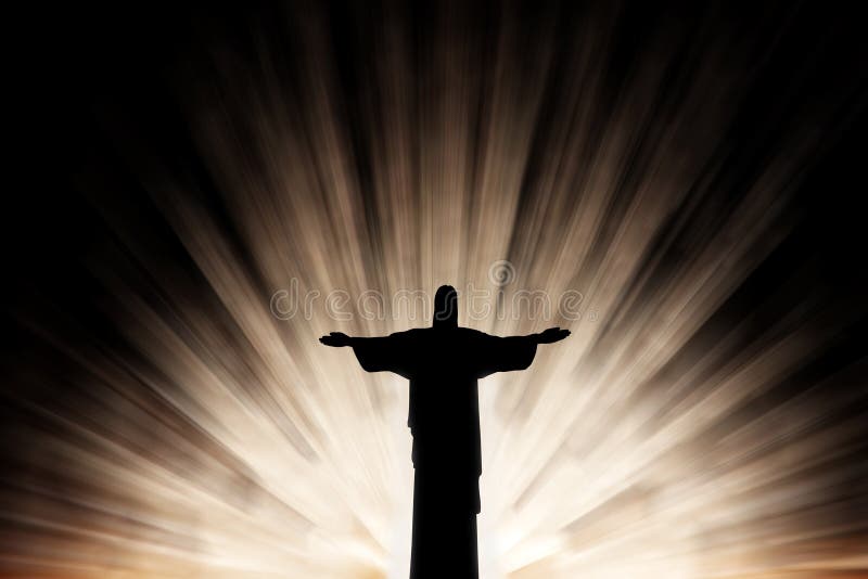 Jesus christ in heaven stock illustration. Illustration of human - 6677262