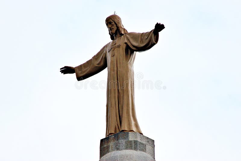 Jesus Christ Statue in Barcelona Spain Stock Image - Image of barcelona ...