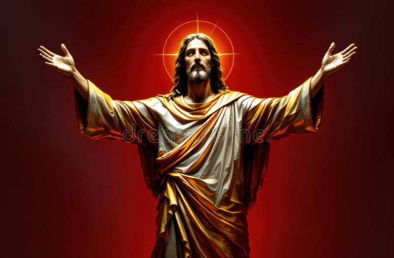 Jesus Red Background Stock Illustrations – 6,041 Jesus Red Background ...