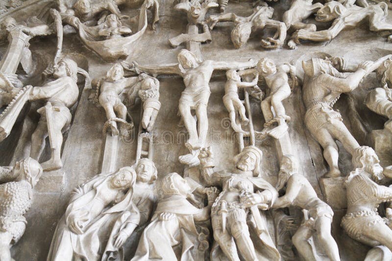 Jesus christ stone relief stock image. Image of catholic - 102055575