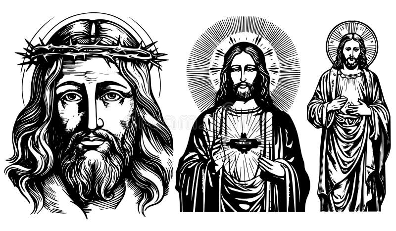 Jesus Christthe Savior Vector Illustration. Stock Vector - Illustration ...