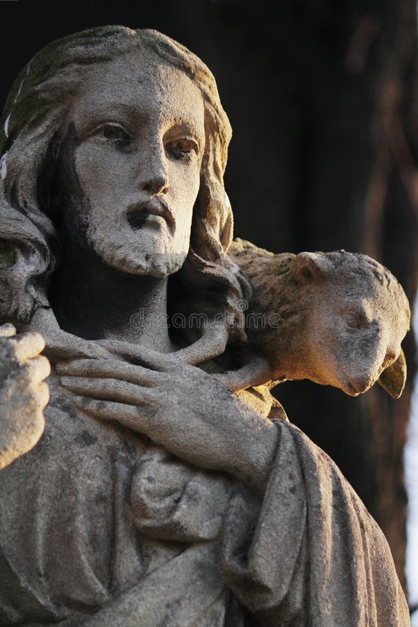 Jesus-Christus - De Goede Herder (kunstsamenstelling) Stock Foto ...