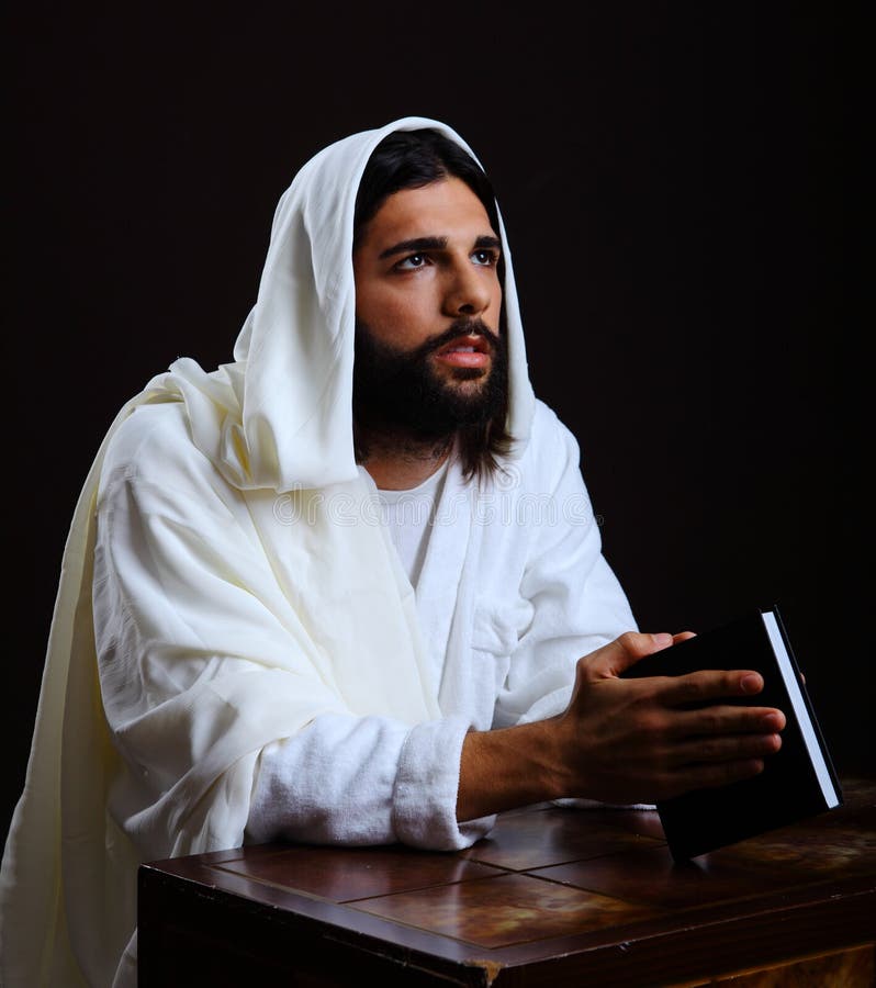 Jesus-Christus Van Nazareth Stock Afbeelding - Image of bidden ...