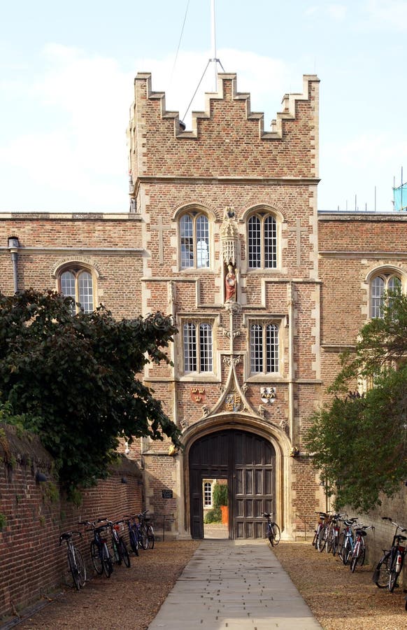 De Universiteit Van Corpus Christi in Cambridge Stock Afbeelding ...
