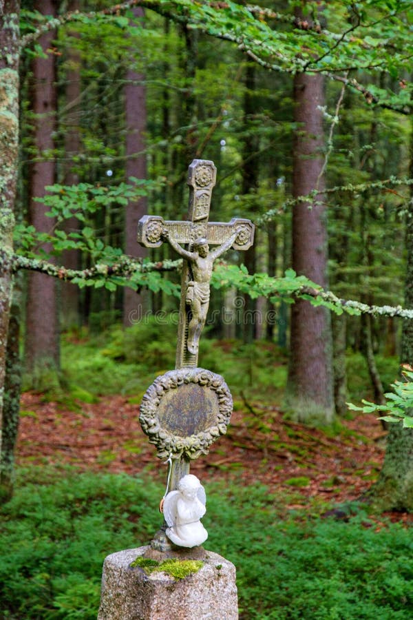 Jesus on cross stock photo. Image of religion, religious - 194061522