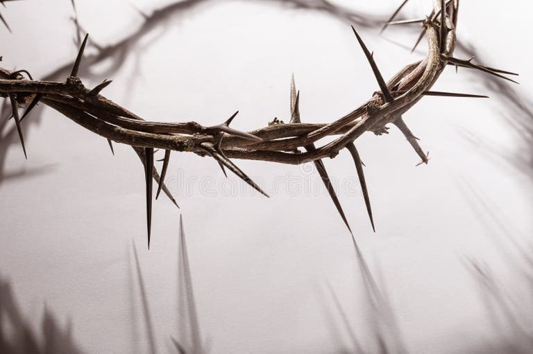 Jesus Crown of Thorns Casting a Distinct Shadow on a for Christian ...