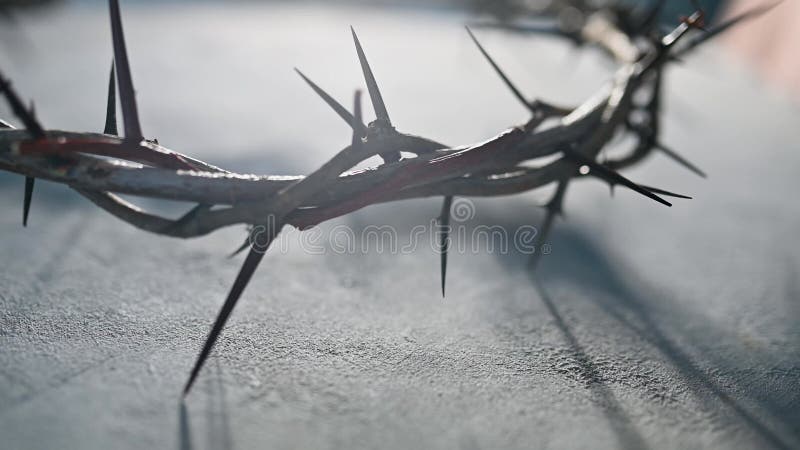 Jesus Crown of Thorns Casting a Distinct Shadow on a for Christian ...