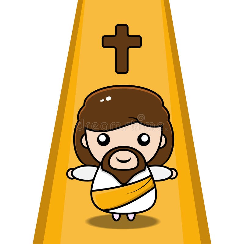 Jesus cute charactrer stock vector. Illustration of family - 218098824