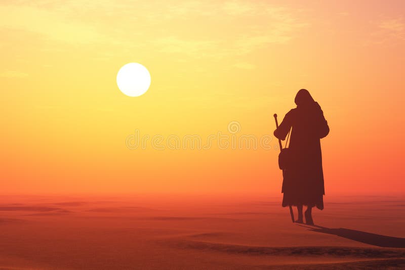 Jesus En De Samaritaanse Vrouw Illustreren Vector Illustratie ...