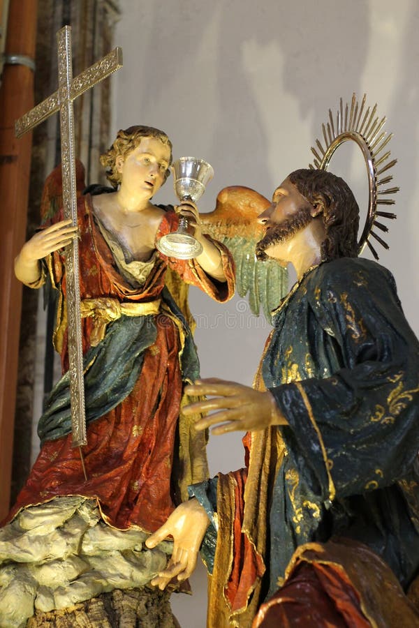 Het Gebed Van Madrid - Van Jesus in Gethsemane-tuin Redactionele Stock ...