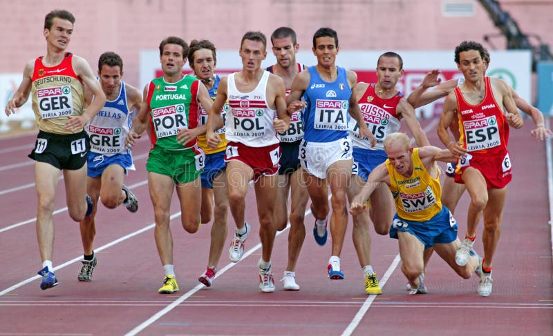 Jesus Espana 3000 meters editorial photo. Image of compete - 10606791